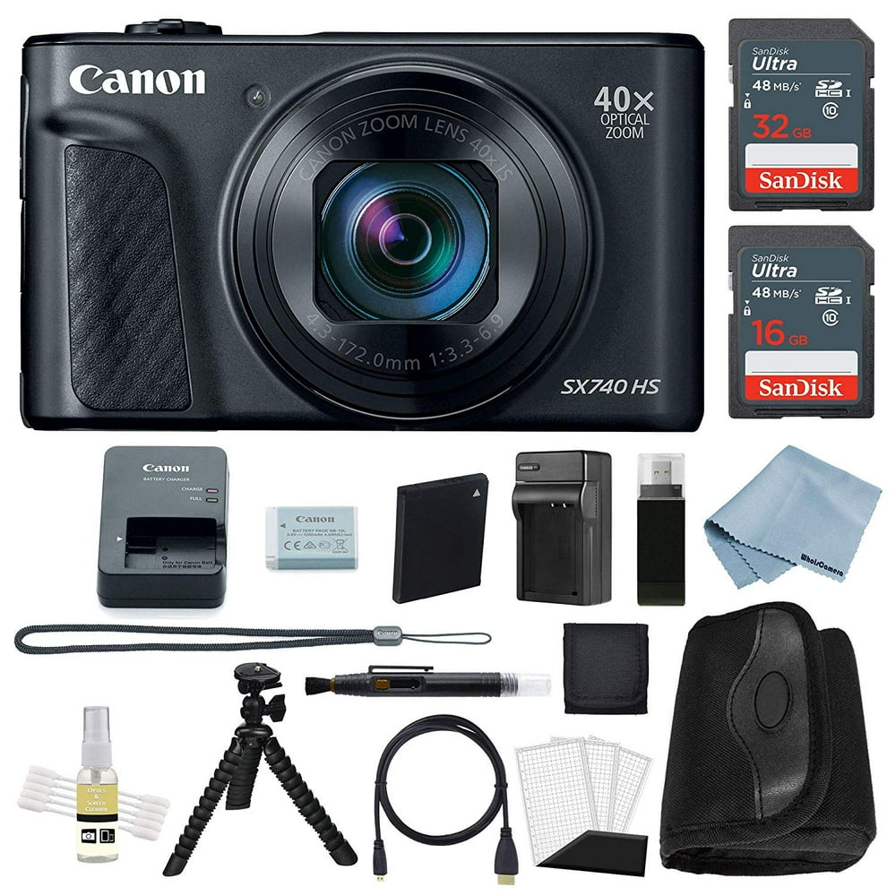 Canon Powershot SX740 HS 4K Video Digital Camera Black + Advanced ...