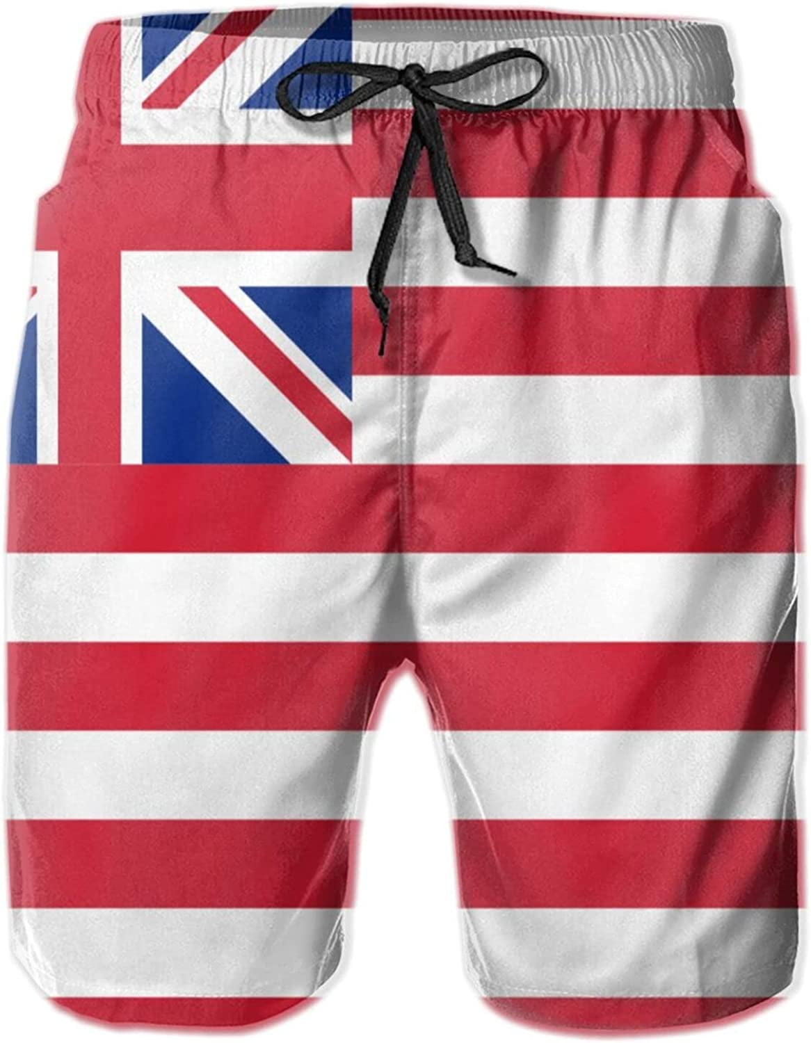 Men's Beach Shorts British America Flag 3D Printed Swim Trunks Quick ...