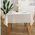 ML Cotton Tablecloth Simple Color Washed Cotton Table Cover Wedding ...