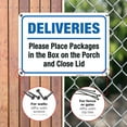 Package Delivery Sign, Please Place Packages in The Box On Porch ...