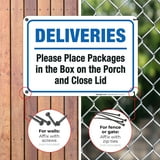 Package Delivery Sign, Please Place Packages in The Box On Porch ...