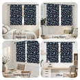 Butterfly and Blue Purple Black Pattern Blackout Curtains,Triple Weaved ...