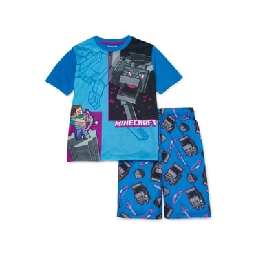 Minecraft Exclusive Boys 2-Piece Pajama Set, Sizes 4-12 - Walmart.com