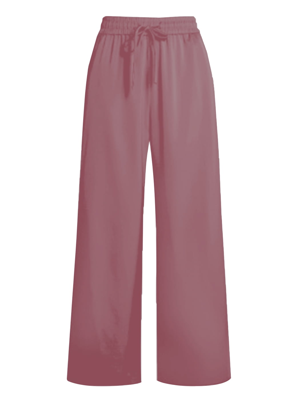 Women's Mauve Stretchy Palazzo Lounge High Waist Wide Leg Pant ...