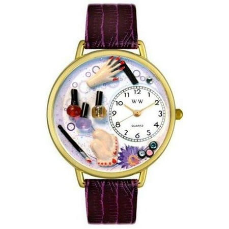 Whimsical Watches G-0630005 Whimsical Unisex Nail Tech gold Leather ...