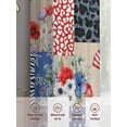 Independence Day Poppy Sheer Curtains for Living Room Bedroom American ...