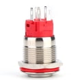 BIMZUC Metal Push Button Switch DC9~30V 19mm 1NO 1NC Self Locking ...
