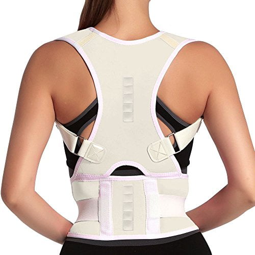 Thoracic Back Brace Posture Corrector- Magnetic Lumbar Back Support ...