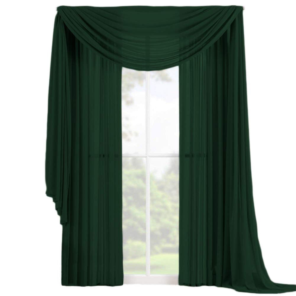 Click here for Decotex 3 Piece Elegant Sheer Voile Window Curtain... prices