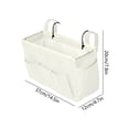 Bedside Caddy Hanging Organizer Canvas Storage Bag with Water Bottle ...