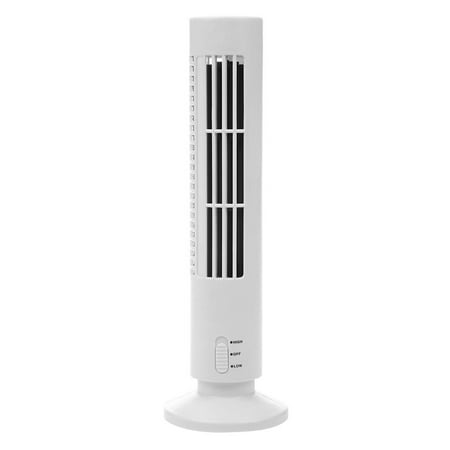 Ericealice USB Vertical Bladeless Fan Mini Air Conditioner Fan Desk ...