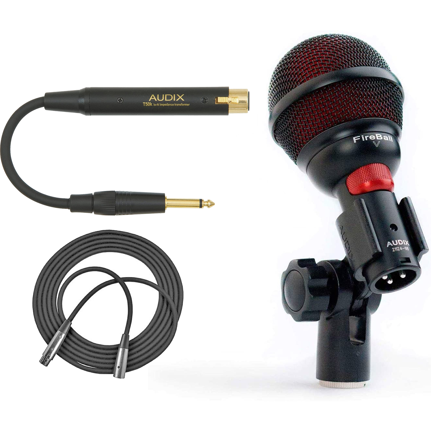 Audix FireBallV Dynamic Microphone, Cardioid + Audix Microphone Pop ...