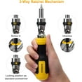 XINDUO-SHARDEN Ratcheting Multi Bit Screwdriver - 13-in-1 Tool Set ...