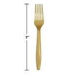 Touch of Color Premium Plastic Forks, Glittering Gold, 24 Ct - Walmart.com