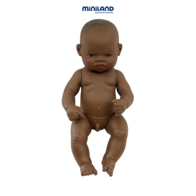 Miniland Educational 31033 Newborn baby doll african boy- 32cm- 12 .62 ...