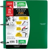 Five Star Flex 1 1/2" Hybrid NoteBinder, Green (72401) - Walmart.com