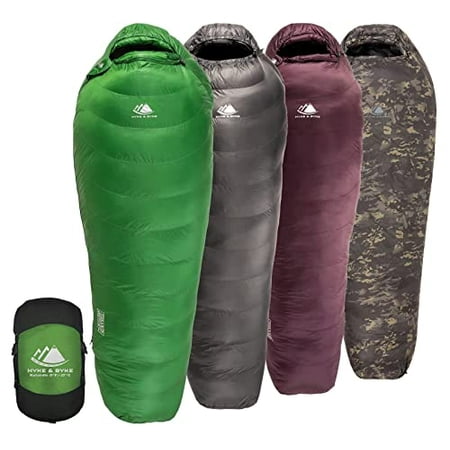 Hyke & Byke Katahdin 15 F Hiking & Backpacking Sleeping Bag - 4 Season, 625FP Ultralight ...