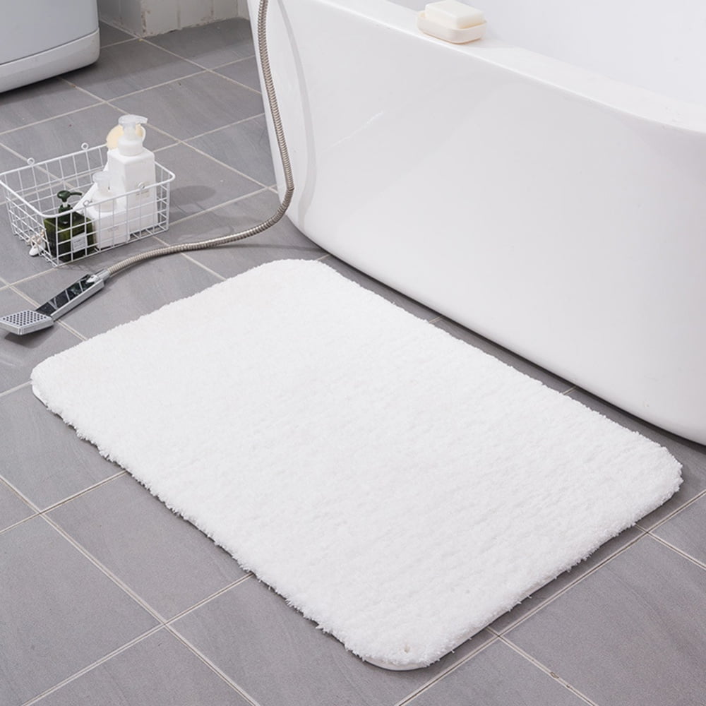 Bath Rug, Thick Soft Bathroom Rugs, Microfiber Dries Quickly, Shaggy ...