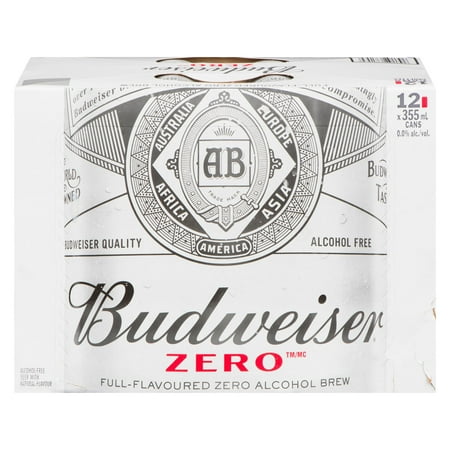 Budweiser Zero Non-Alcoholic Beer 12x355ml Cans | Walmart Canada