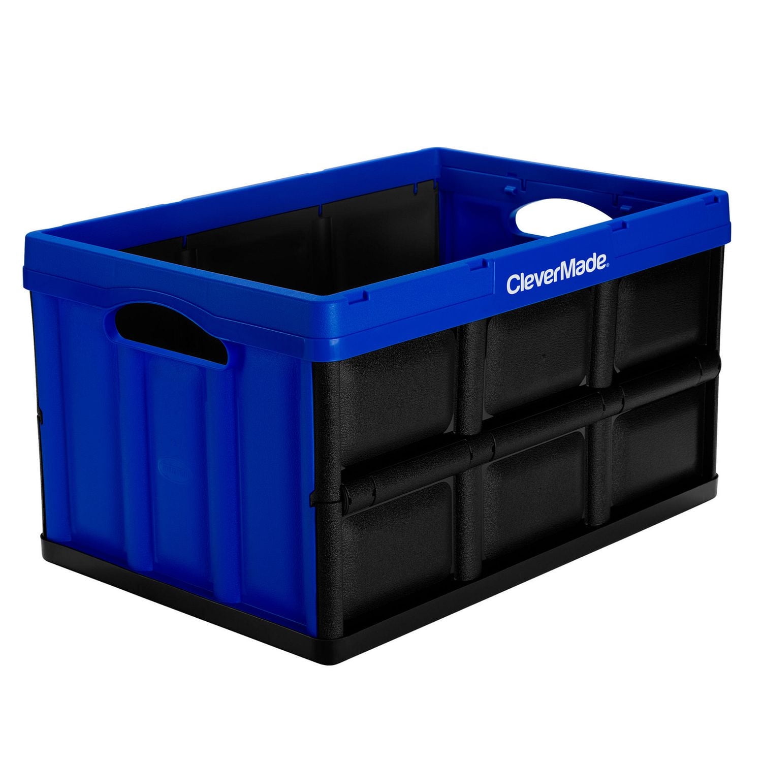 CleverMade 62L Solid Wall Storage CleverCrate - Royal Blue - Walmart.ca