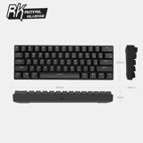 61 Keys bluetooth Wired Dual Mode 60% RGB Mechanical Gaming Keyboard ...