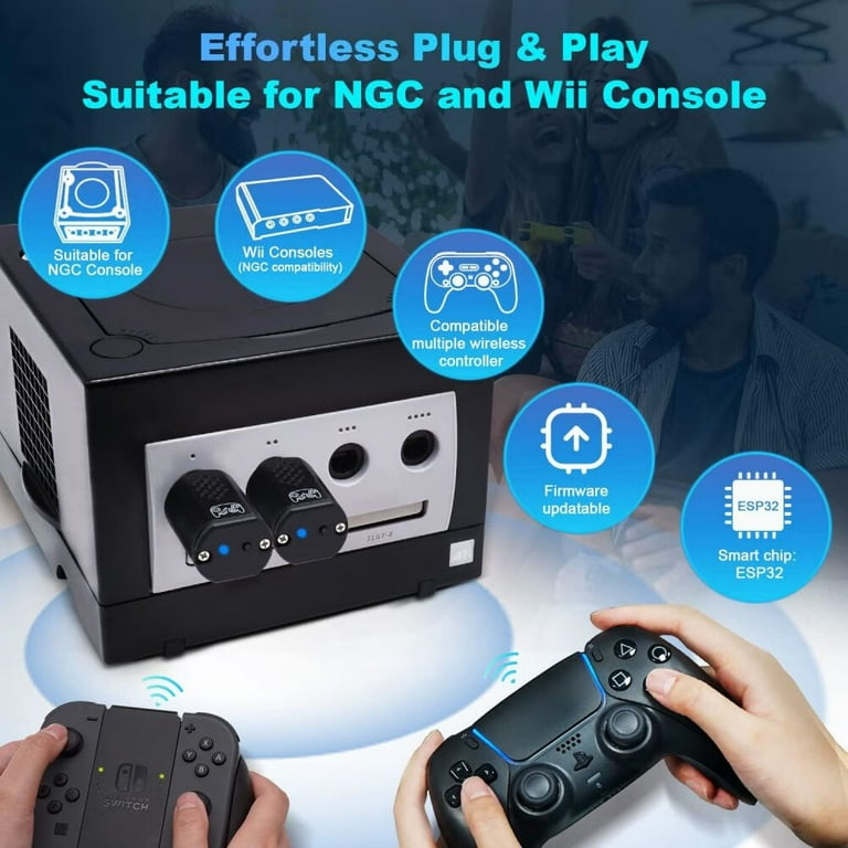 Wireless Controller Adapter for PS5 PS4 PS3 8bitdo Xbox One for GameCube NGC Console Walmart