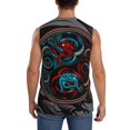 Men's Tank Top Sleeveless Workout Tee Shirt for Gym Hiking Fishing ...