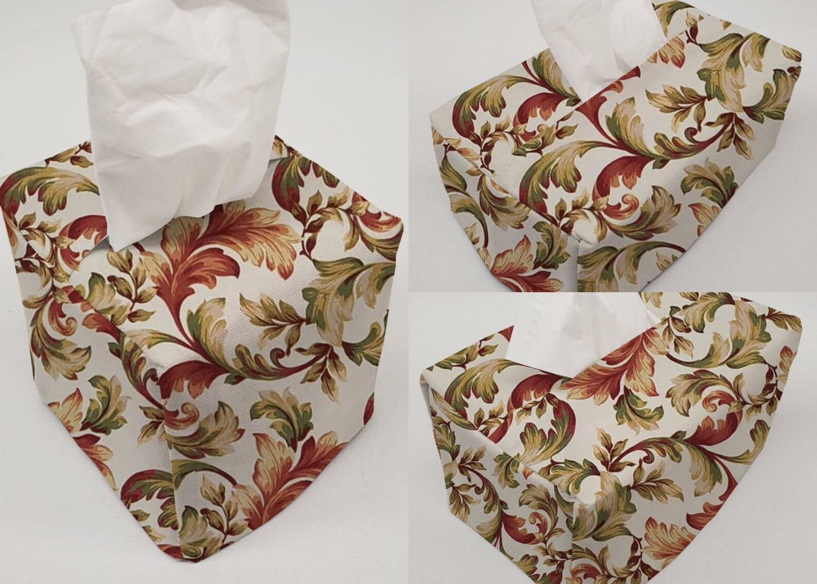 Autumn Fall Floral Leaves Tissue Box Cover by Penny's Needful Things ...