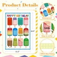 WaaHome Happy Birthday Chart Poster Watercolor Classroom Birthday Chart ...