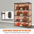 KFFKFF 5-Tier Storage 2000 lbs Shelving Unit Garage Storage Rack Adjustable Load - Walmart.com