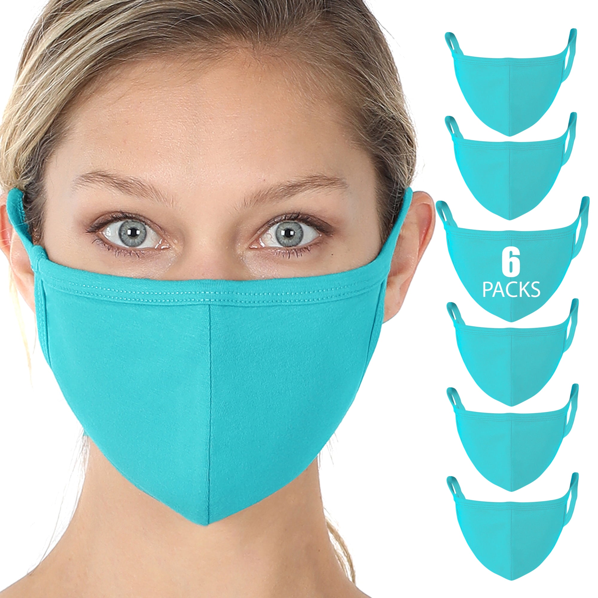 "Fashion Washable Soft Cotton Adults Unisex One Size Face Covering Mask ...