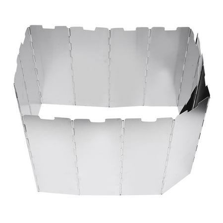 Camping Cooker Windshield,16 piece portable aluminum Cookerwindscreen ...