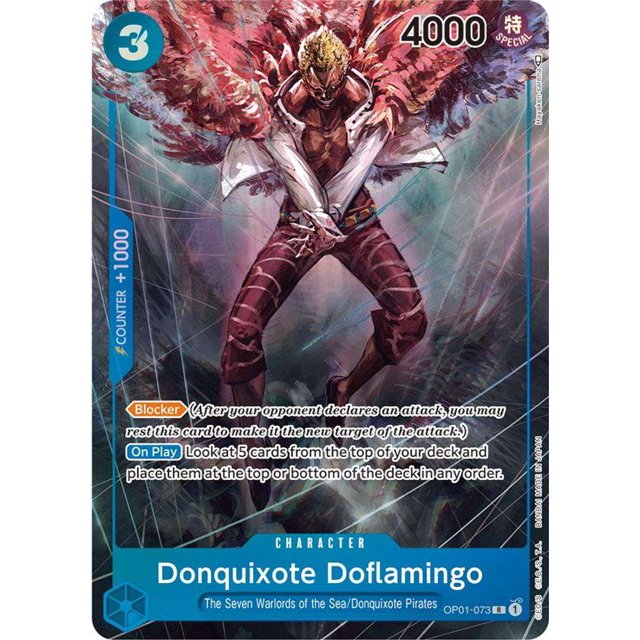One Piece Romance Dawn Rare Donquixote Doflamingo OP01-073 (Parallel) - Walmart.com