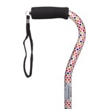 Equate Mobility Adult Offset Handle Cane, Polka Dot HSA/FSA Eligible ...