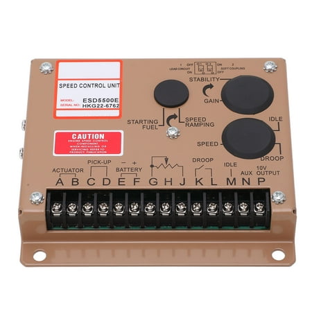 DC 12V 24V Slow Start Idle Speed Controller LCD Engine Electronic Governor Panel ESD5500E Diesel ...