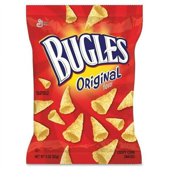 Bugles Caramel Corn Snacks 3.5 Oz Pack of 7 with Corn, Sugar, and ...