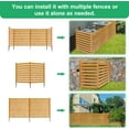 ABORON Outdoor A/C Unit Privacy Screen Kit, Solid Wood Fence Panels, 38 ...