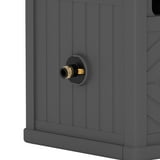 Suncast 150ft. Garden Hose Hideaway Reel, Outdoor Storage Box, Gray ...