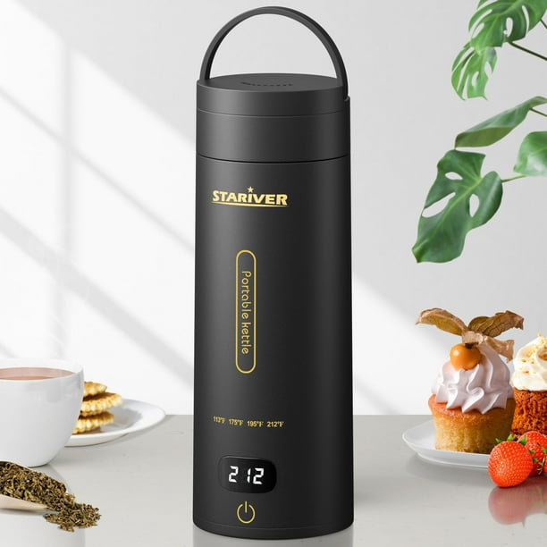 Hervidor eléctrico de viaje Stariver 380 ml 300 W 4 temperaturas ...