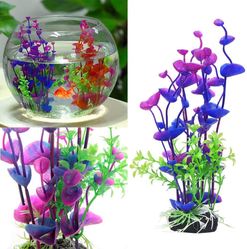 Betta Fish Tank Accessories 2PCS Artificial Aquarium Plants - 15.75 ...