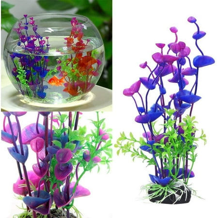 Plastic Fake Aquatic Plants Plastic Artificial Durable Emulational Fake ...