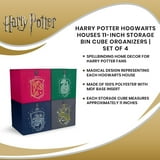 Harry Potter Hogwarts Houses 11-Inch Storage Bin Cube Organizers | Set ...