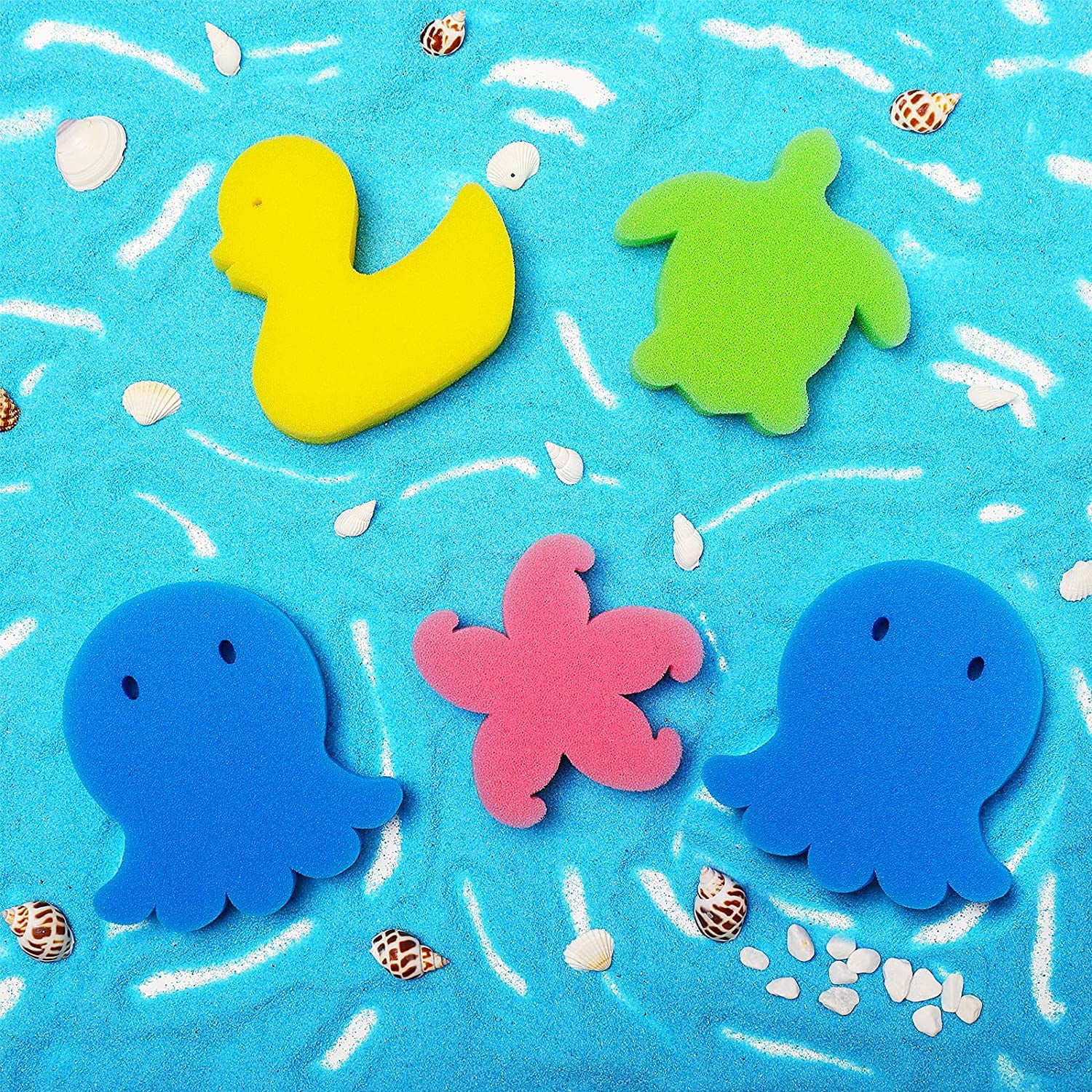 25 Pieces Oil Absorbing Scum Sponge Cute Shapes Clean Accessories ...