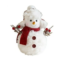 RUIG Christmas Plush Santa Claus Snowman Elk Doll, Christmas Snowman ...