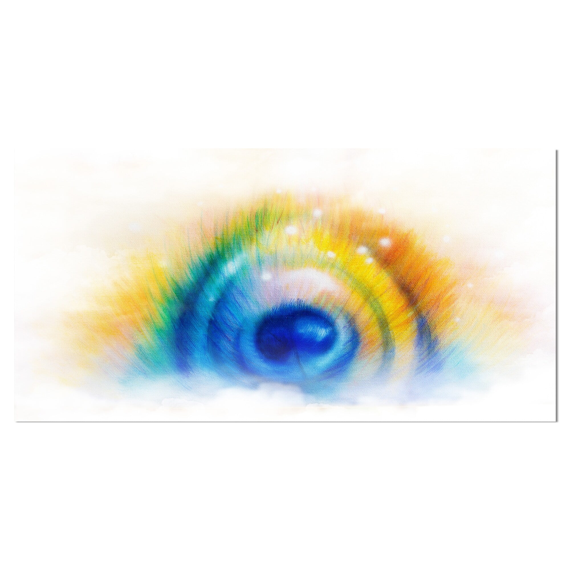 Abstract Peacock Feather Painting