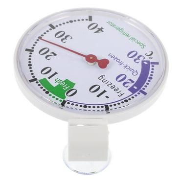Farfi Refrigerator Thermometer Stainless Steel Dial Temperature Gauge ...
