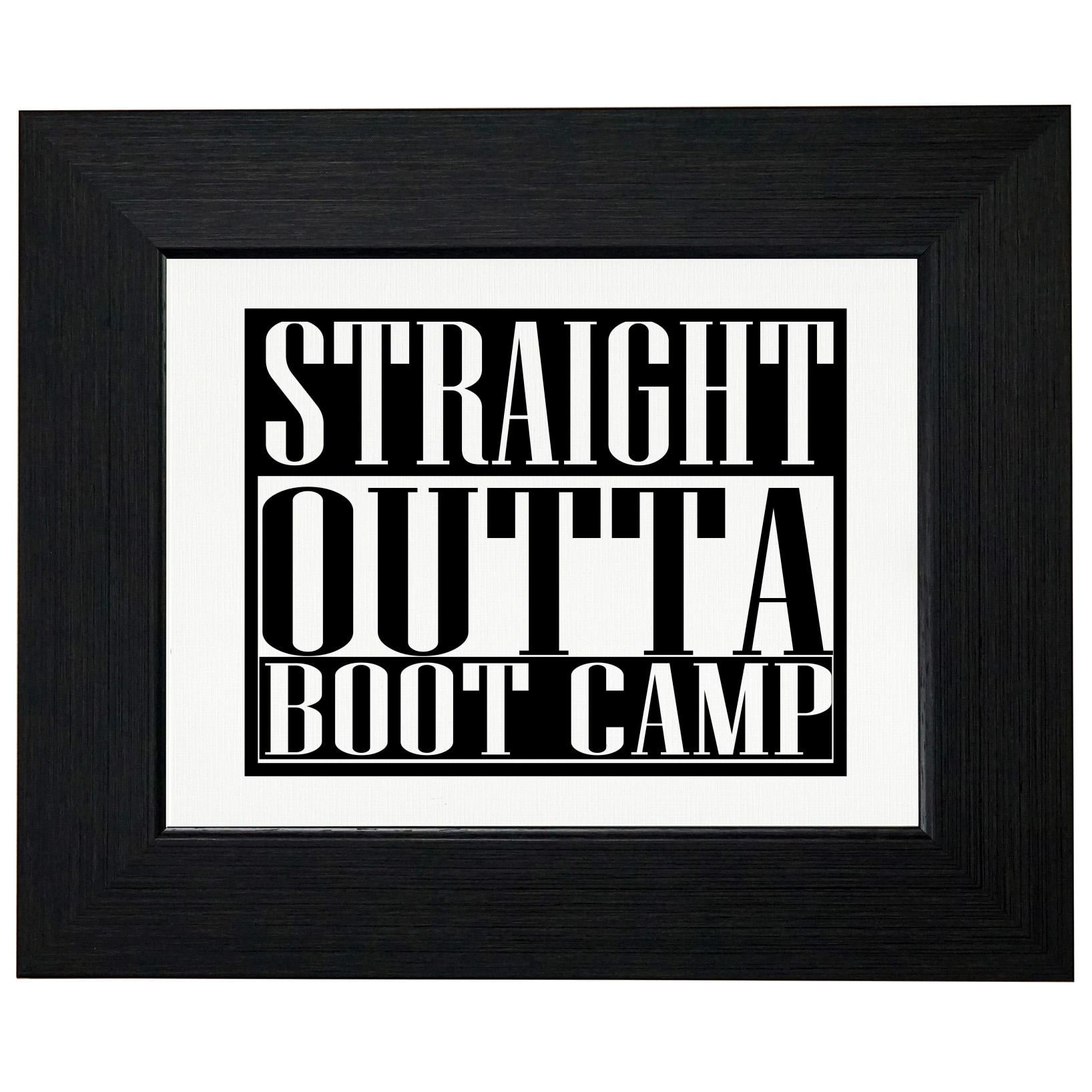Straight Outta Boot Camp - Military Graduation - Cool Framed Print ...