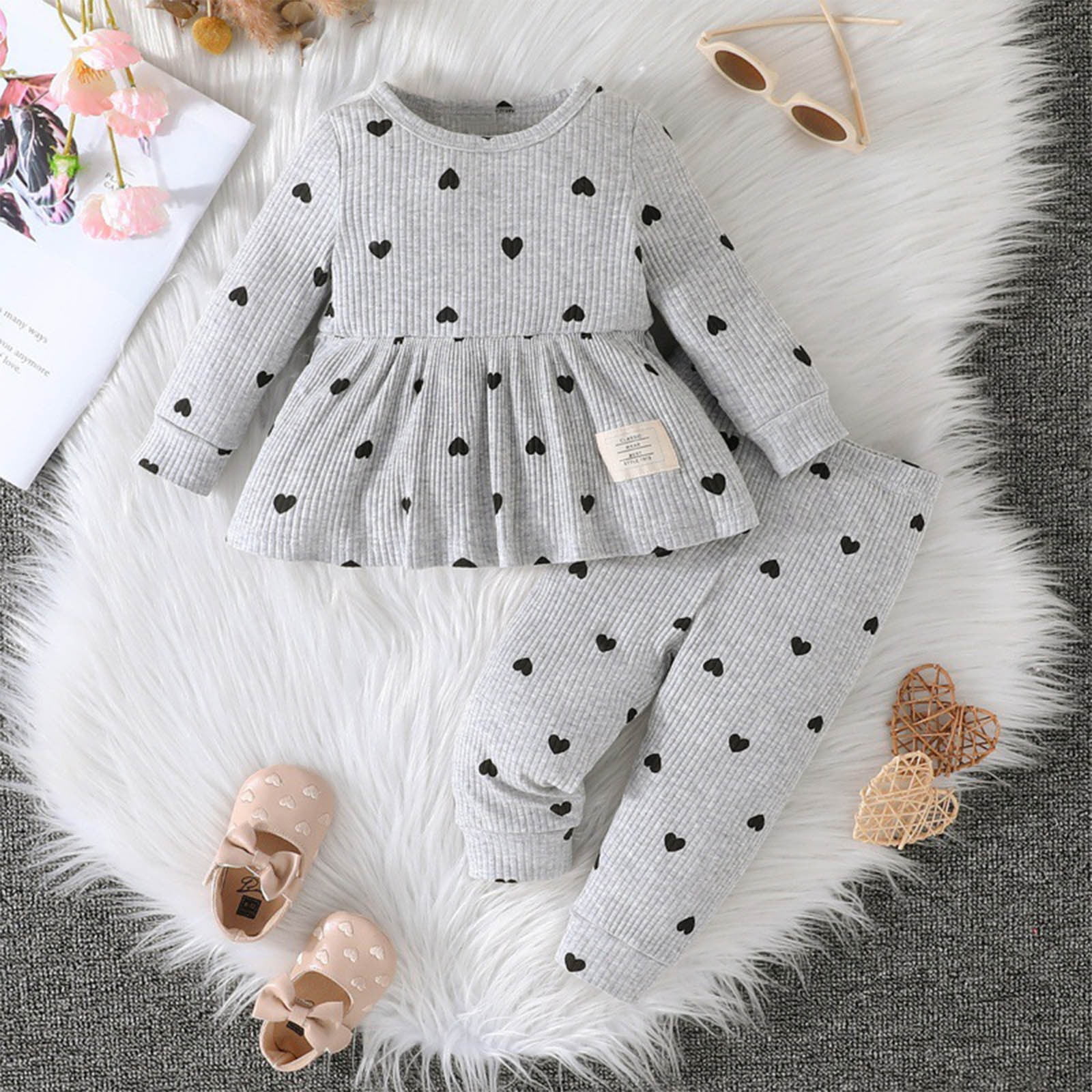 Click here for Aherbiu Baby Clothes For Girls Pants And Crewneck... prices