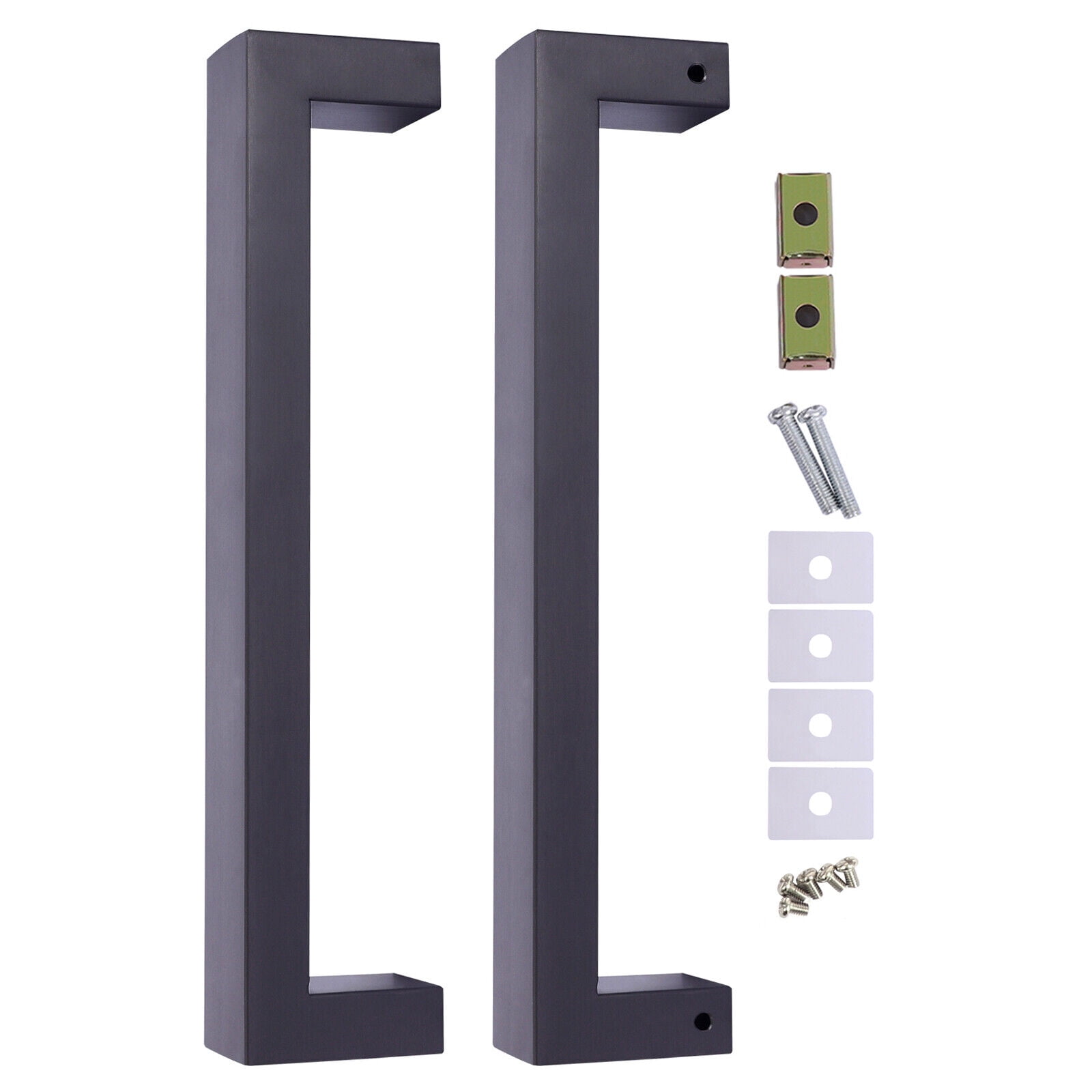 TOOL1SHOoo 2 Pcs Stainless Steel Flat Door Handle, Rectangle Matte ...