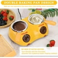 Double Warmer Maker Melting Pot Kit - Dual Electric Chocolate Fondue ...